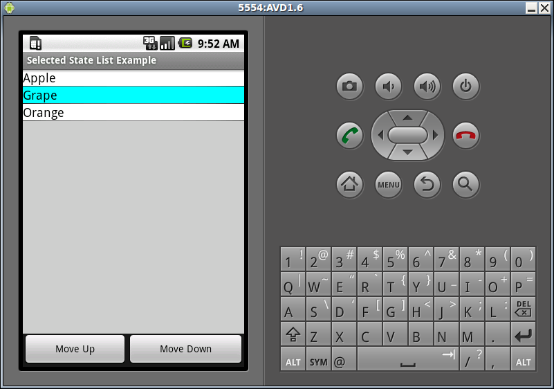  A Developer Android Selected State ListView Example